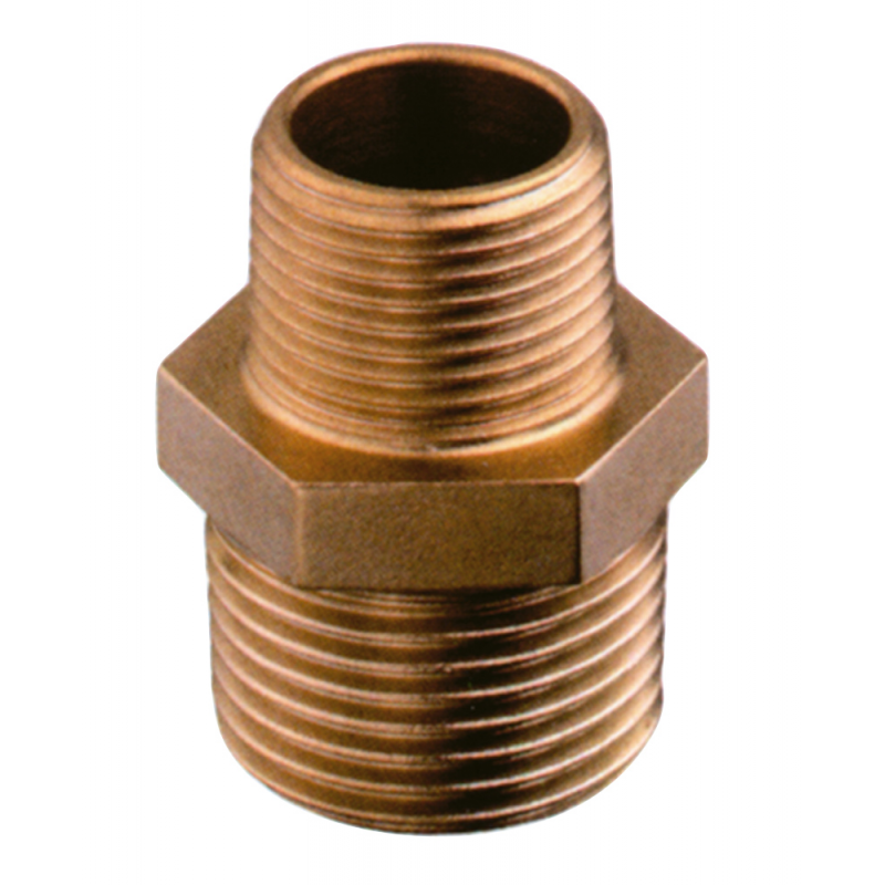 NIPLESS RIDOTTO M M IN BRONZO H 35 MM 1 2X3 8 Materiale BRONZO